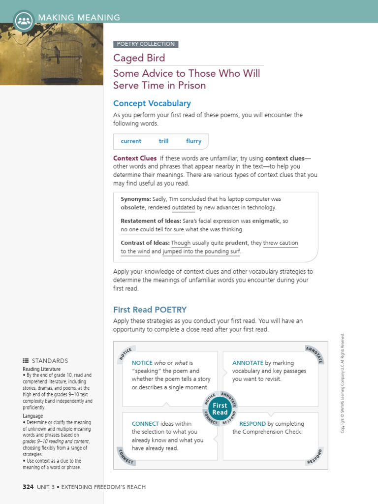 Poetry+Collection +Caged+Bird+ +Some+Advice++ (PDF) + | PDF | Metaphor ...