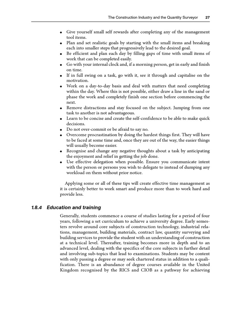 Construction Quantity Surveying - A Practical Guide For The Contractor's QS - 39 | PDF | Goal ...