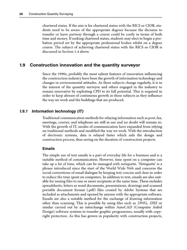 Construction Quantity Surveying - A Practical Guide For The Contractor ...