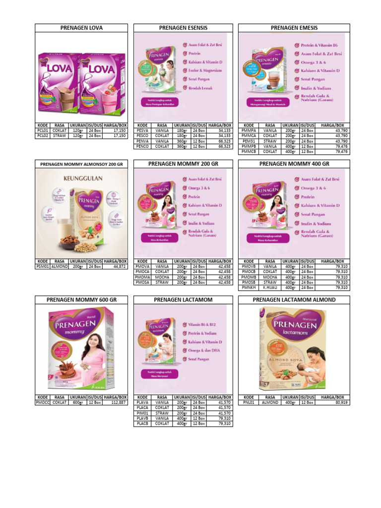 KATALOG Kalbe Nutritionals | PDF