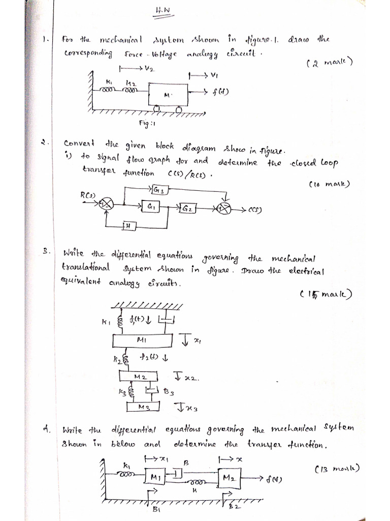 Unit - 1 (Part B Questions Asked in University Exam) | PDF