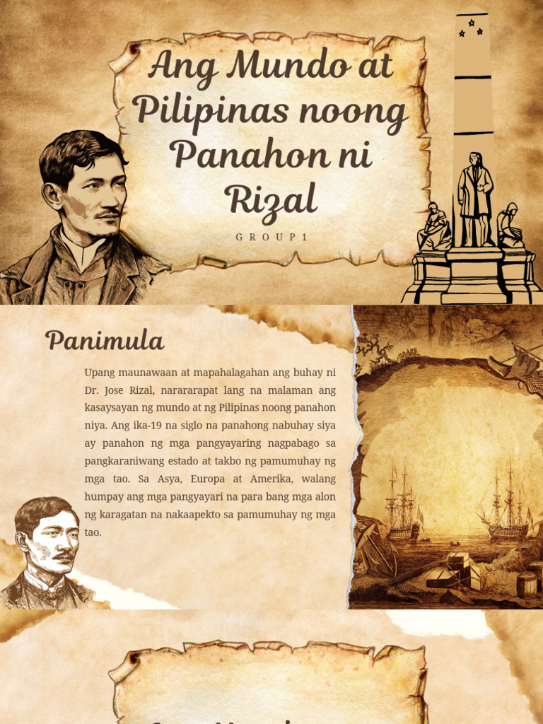 Ang Mundo at Pilipinas Sa Panahon Ni Rizal Compressed | PDF
