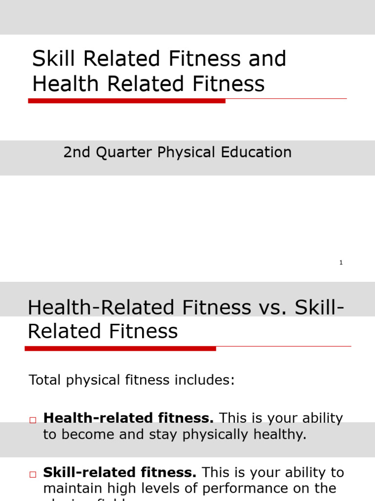 Fitness Components Explained | PDF | Physical Fitness | Balance (Ability)