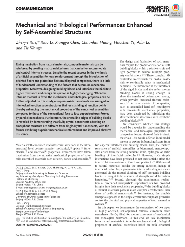 10 1002@adma 202002004 | PDF | Composite Material | Fracture