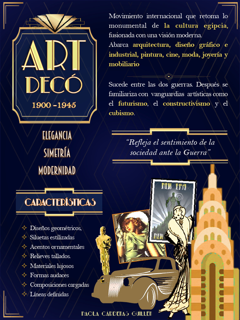 Infografía Art Deco | PDF | Ciencias sociales | Arte