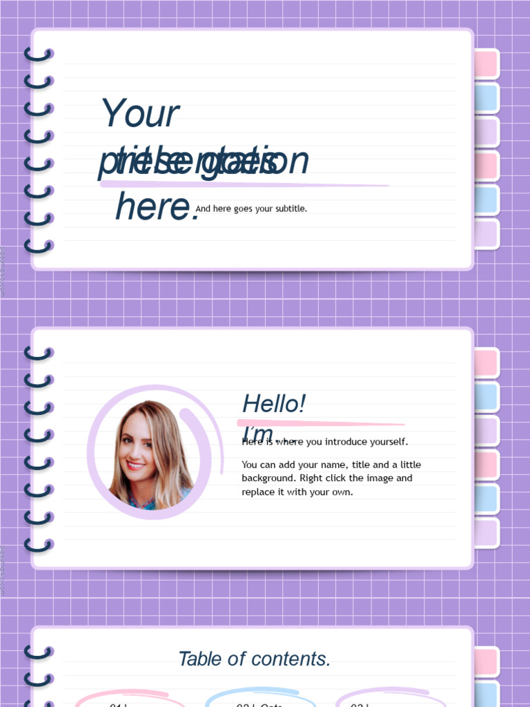 Pastel Notebook SlidesMania | PDF