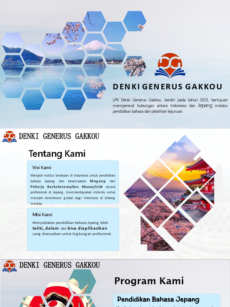 Profil LPK-DENKI-GENERUS-GAKKOU | PDF