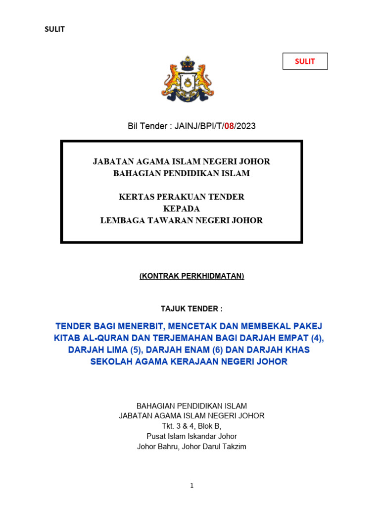 Laporan JK Teknikal Kertas Taklimat LPN | PDF