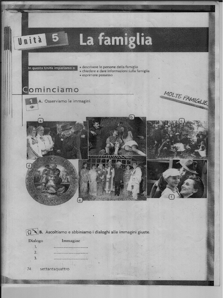 Unita 5 Famiglia | PDF