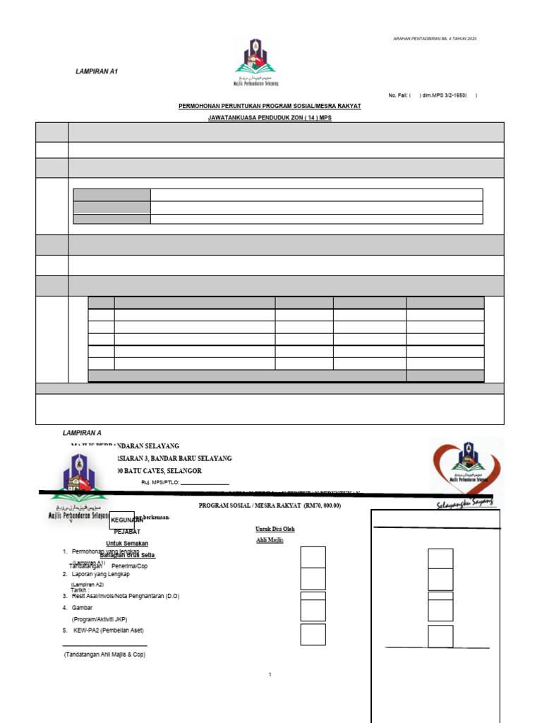 Kertas Kerja Program Konvoi Anak Muda Mps | PDF