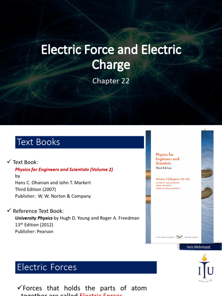 Chap 22 | PDF | Force | Electric Charge