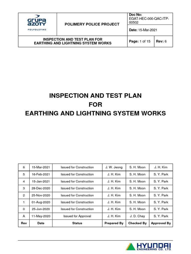 Egat Hec 000 Qac Itp 00502_6 (Earthing and Lightning System Works) | PDF | Building Engineering ...