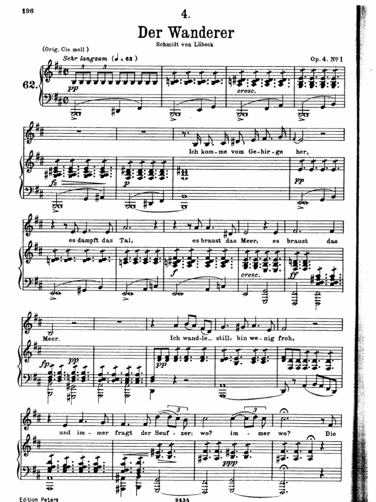 Der Wanderer Lied | PDF