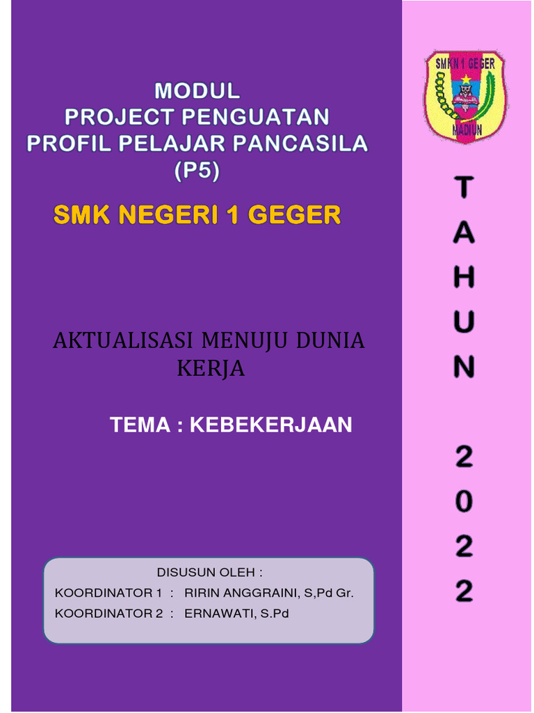 Modul P5 - Tema Kebekerjaan - SMKN 1 Geger - 2 | PDF