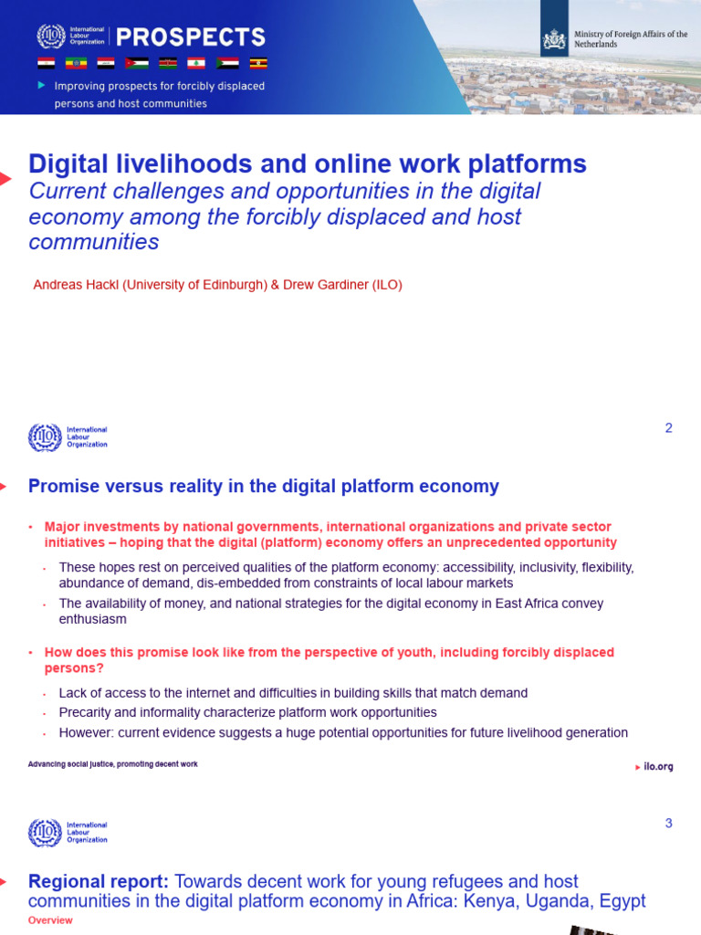 ILO-UoE - Digital Livelihoods and Online Work Platforms | PDF | Refugee ...