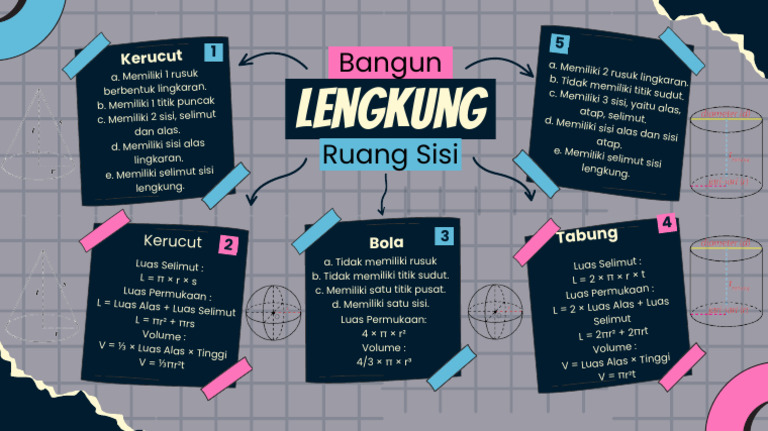 Geometri: Tabung, Bola, Kerucut | PDF