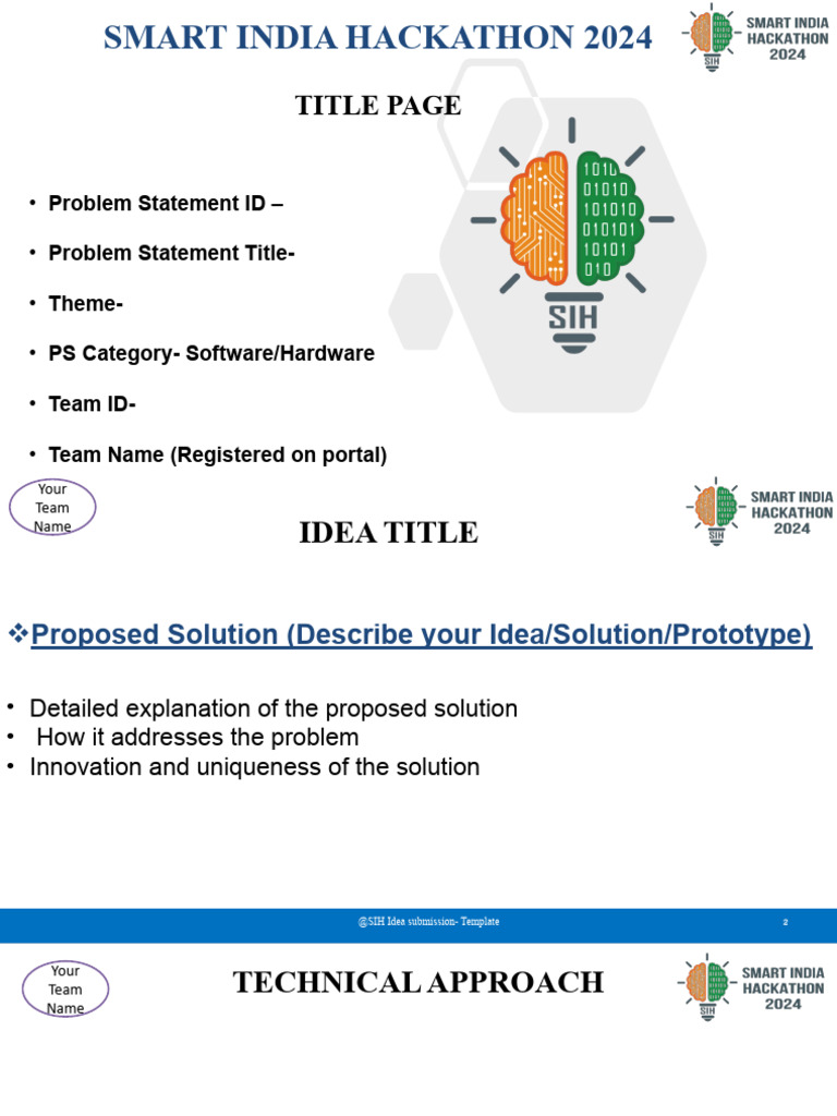 SIH 2024 Idea Submission Guidelines | PDF