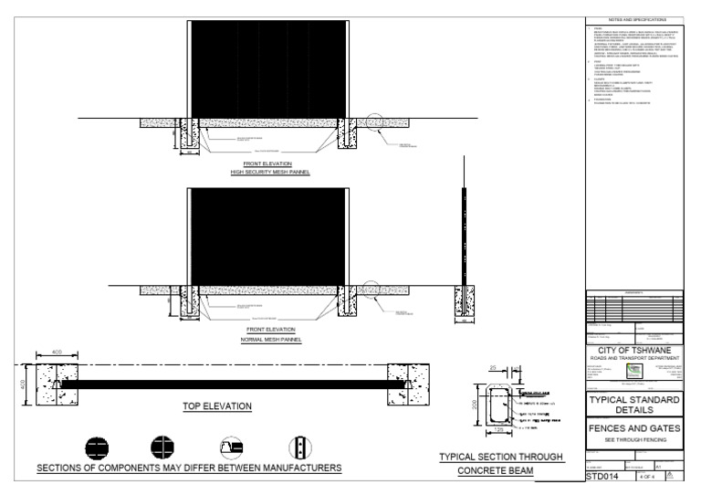 Fences and Gates 4 of 4 | PDF | Beam (Structure) | Building Engineering