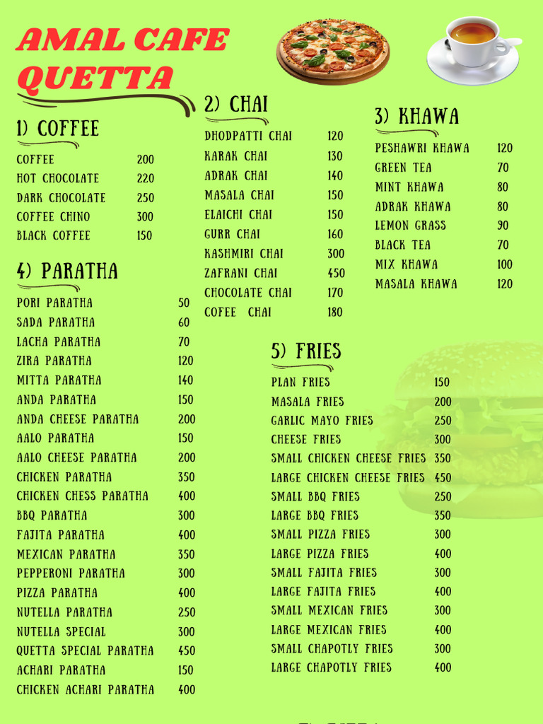 Yellow Food Truck Menu | PDF | Foods | Cuisine