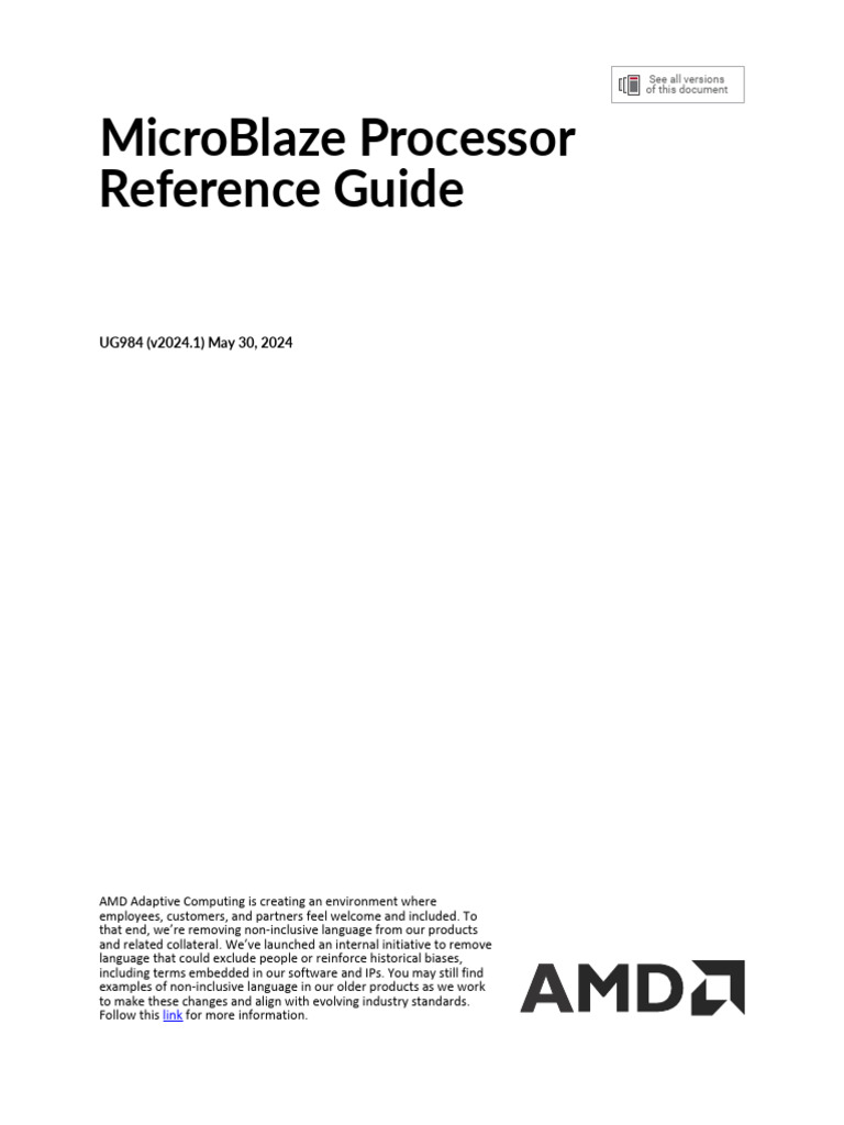 Ug984 Vivado Microblaze Ref en Us 2024.1 | PDF | 64 Bit Computing | Cpu ...
