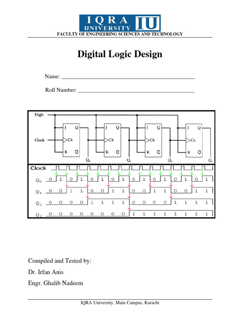 Digital Logic Design Lab Manual | PDF | Logic Gate | Computer Engineering