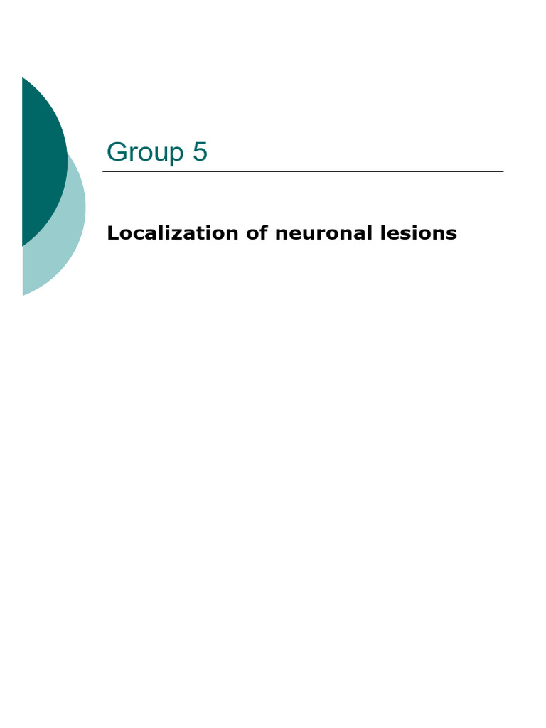1 - Neurologic Localization | PDF | Central Nervous System | Motor Neuron