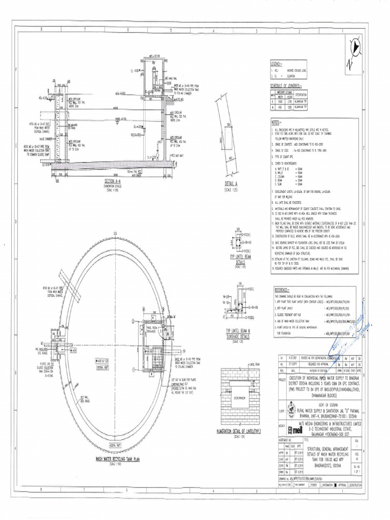 Wash Water Recycling Tank-Drawings-1 | PDF