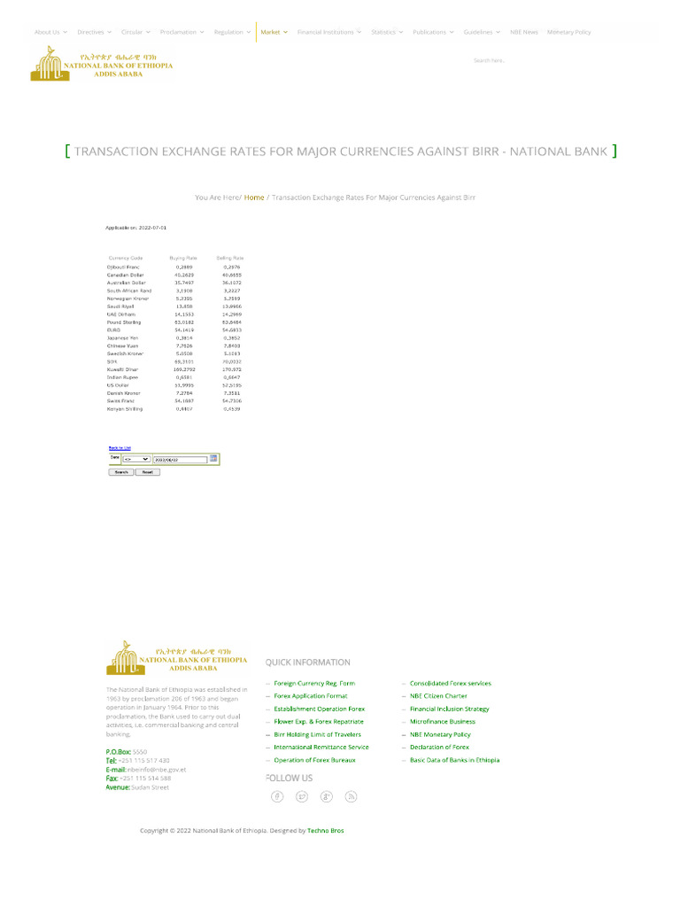 July 01 Exchange Rate | PDF