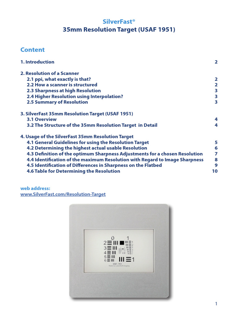 SilverFast 35mm Resolution Target (USAF 1951) - Dokumentation - en ...
