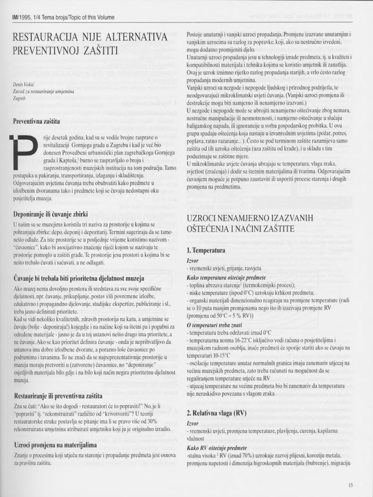 Restauracija | PDF
