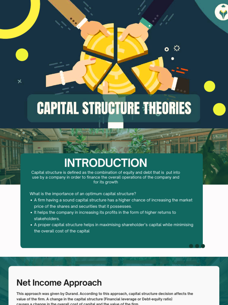 NOI vs NI Theories of Capital Structure | PDF | Capital Structure ...
