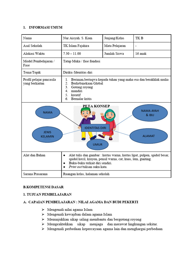 Modul Ajar Diri Sendiri Pdf