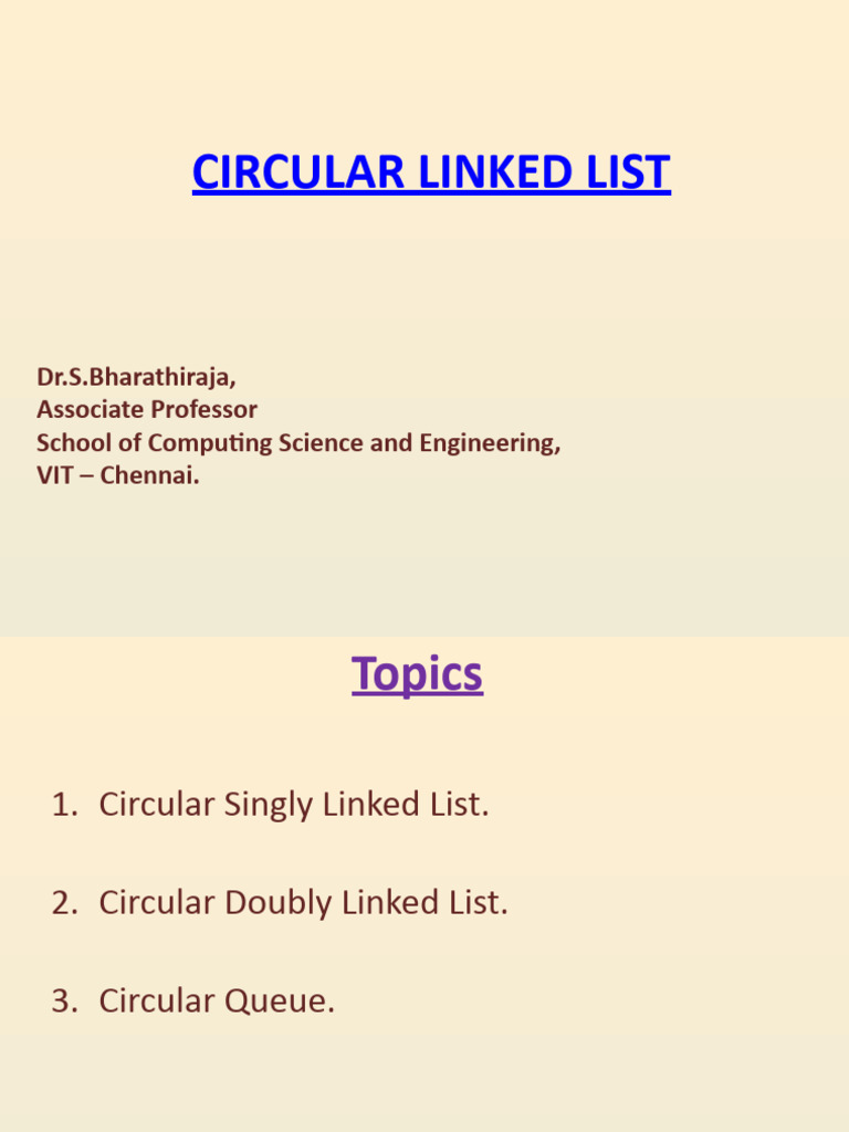 Unit-3 Circular Linked List | PDF | Queue (Abstract Data Type) | Computing Unit-3 Circular Linked List | PDF | Queue (Abstract Data Type) | Computing