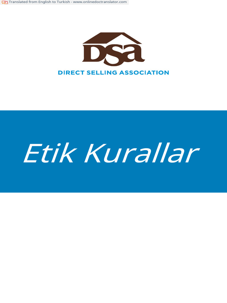 Dsa Code of Ethics PDF June 2023 Version - En.tr | PDF