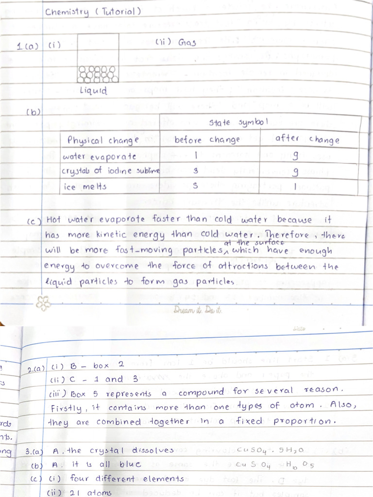 chemistry tutorial | PDF