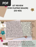 PRC LET Exam Requirements and FAQs | PDF