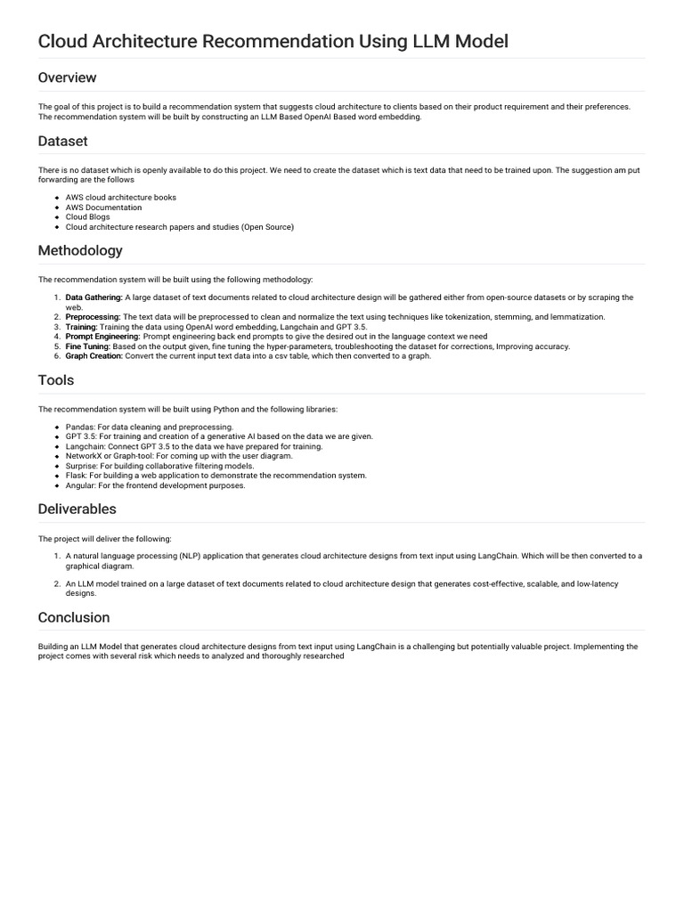 Cloud Architecture Recommendation Using LLM Model (2) | PDF | Cloud Computing | Computer Science