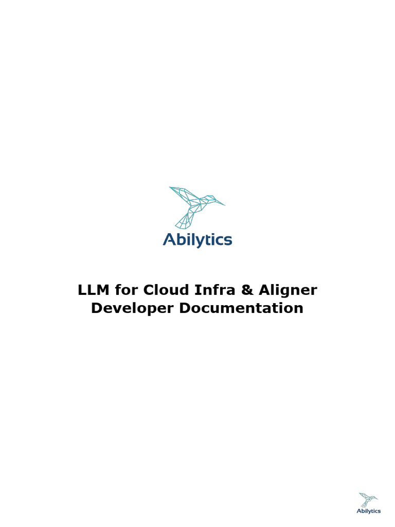LLM For Cloud Infra Developer Documentation | PDF | Cloud Computing ...
