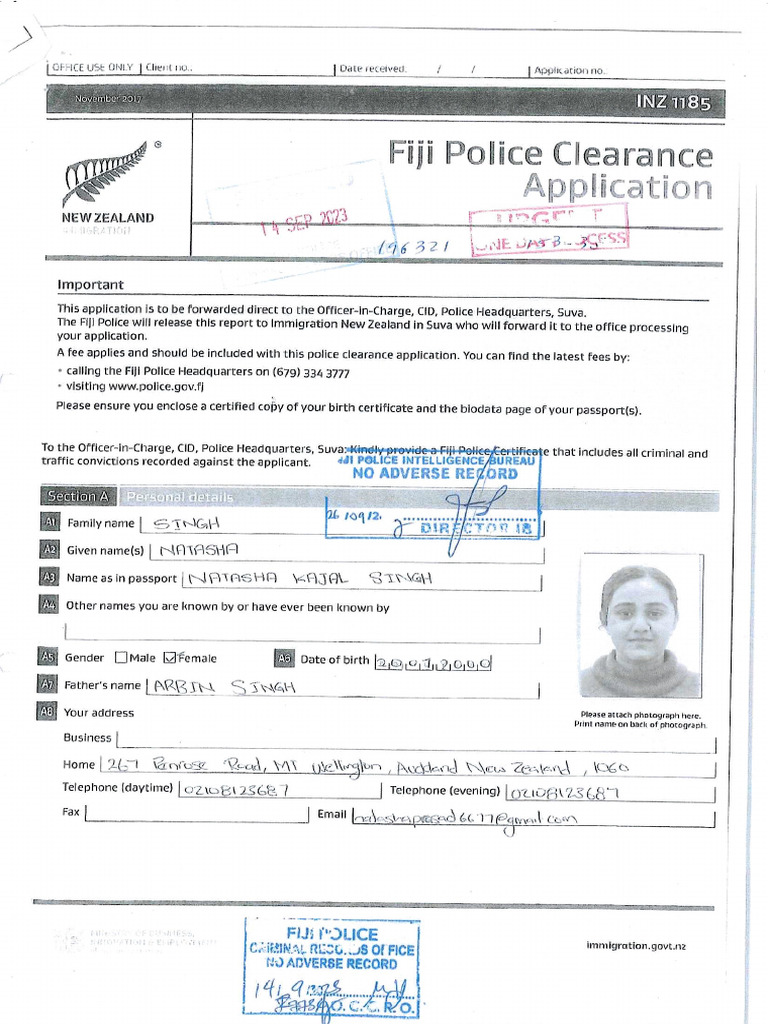 Police Clearence | PDF