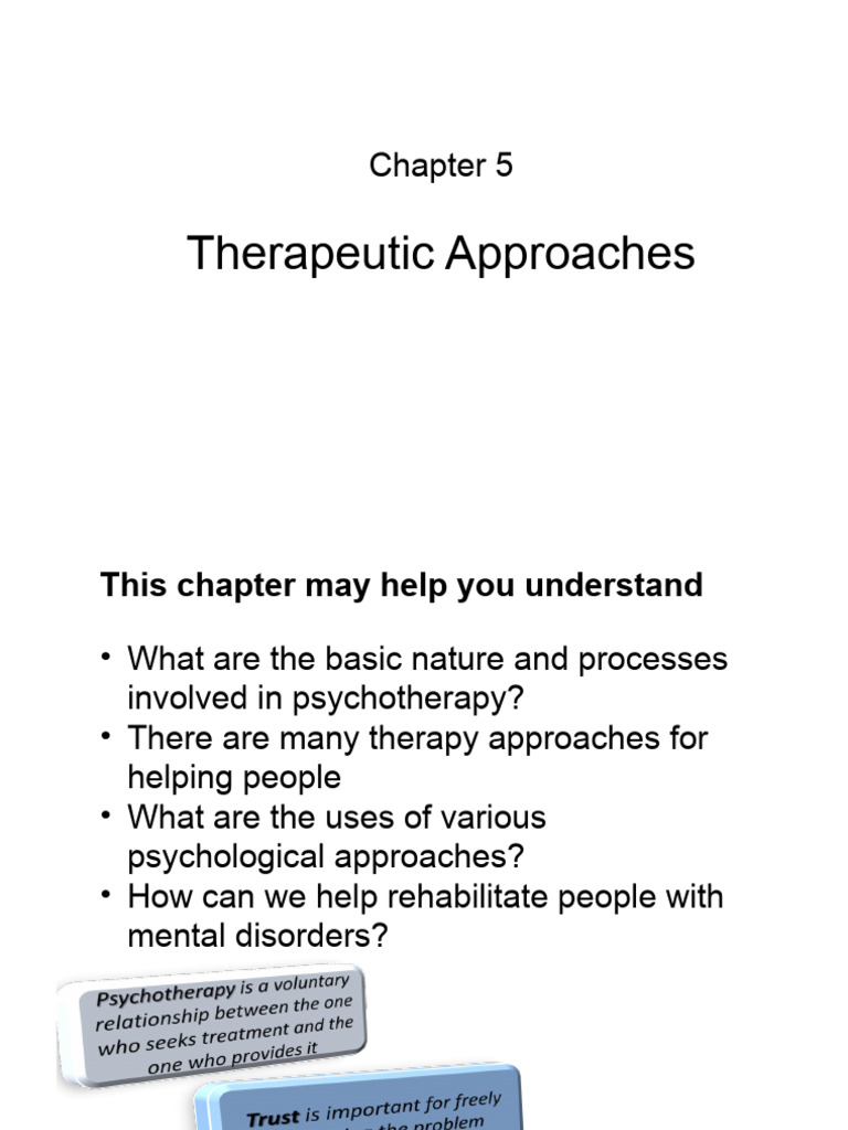 Chapter 5 PPT Class XII Psychology | PDF | Psychotherapy | Psychiatry
