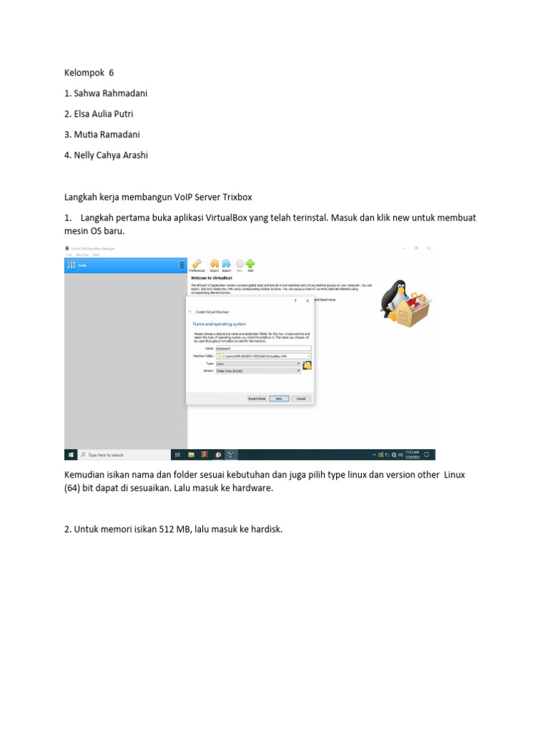 Membangun Voip Server Trixbox Mutia Ramadani Kelompok 6 | PDF