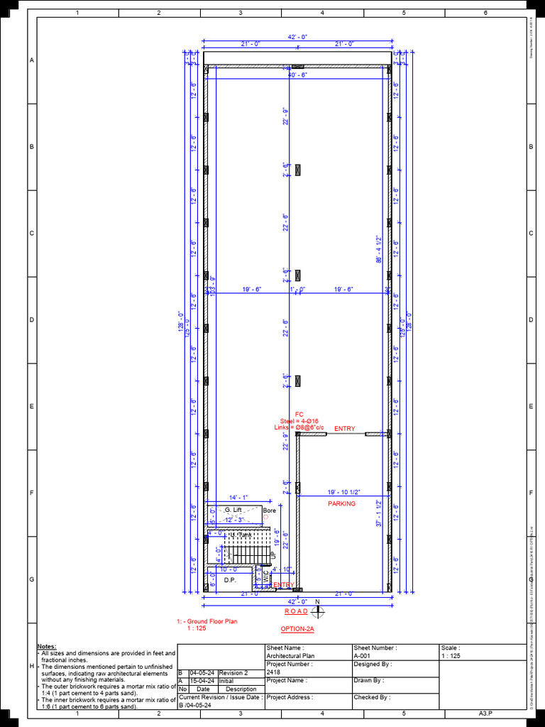 2418 R1 OPTION-2 (Complete) | PDF | Foundation (Engineering) | Mortar (Masonry)