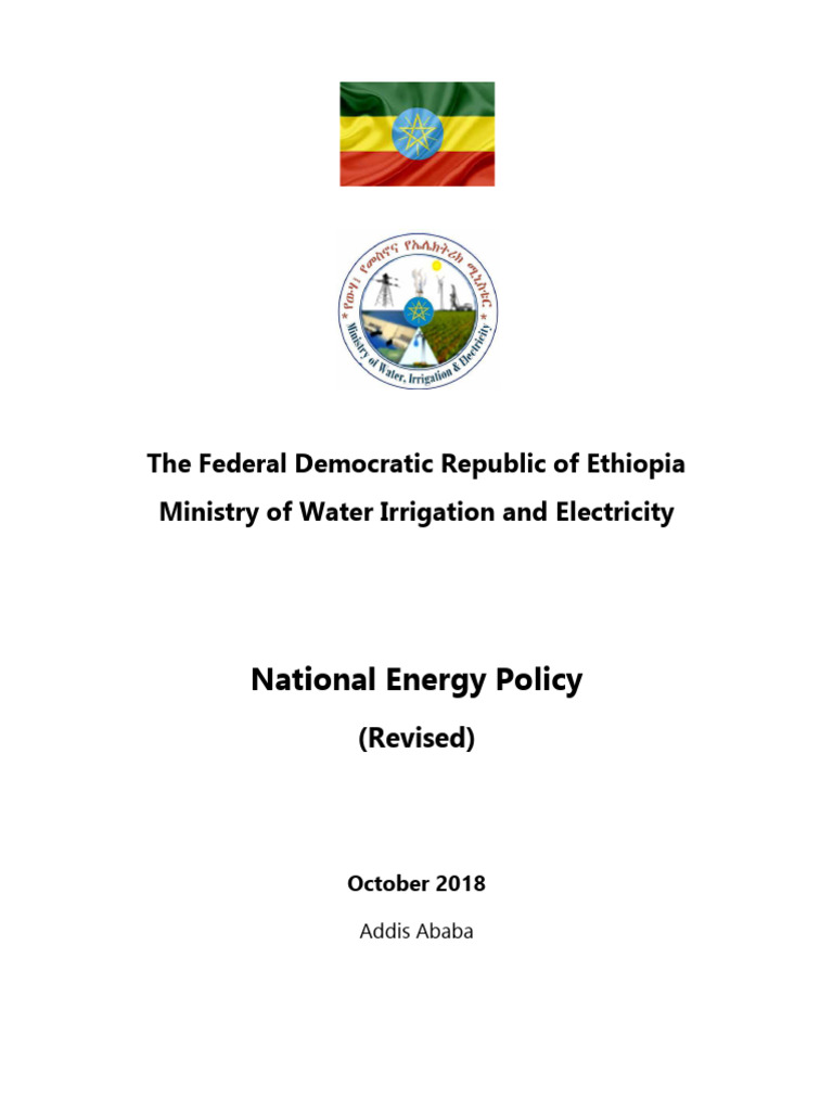 Ethiopia's Revised National Energy Policy | PDF | Biogas | Petroleum