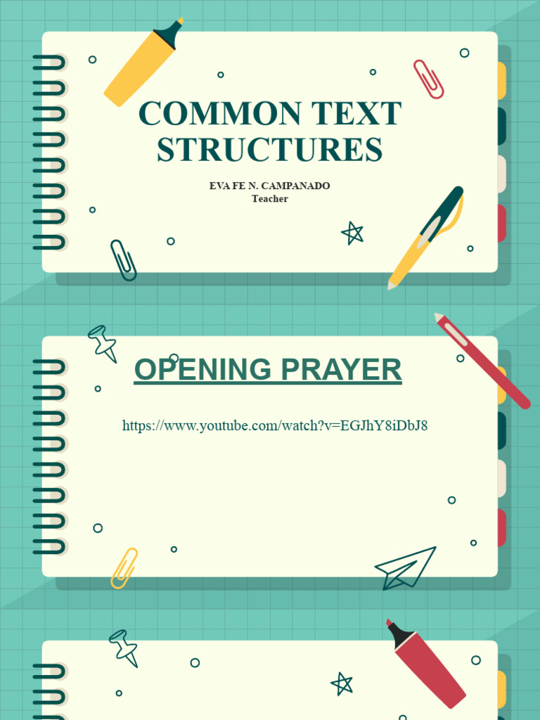 Lesson 2 Text Structures | PDF | Matter