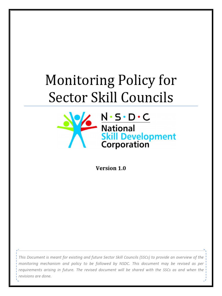 SSC Monitoring Policy Overview | PDF | Evaluation | Financial Statement