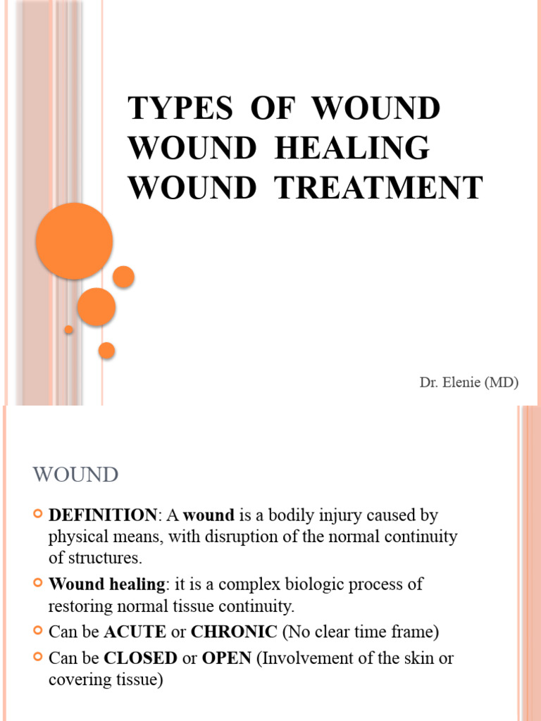 wound infection | PDF | Wound Healing | Wound