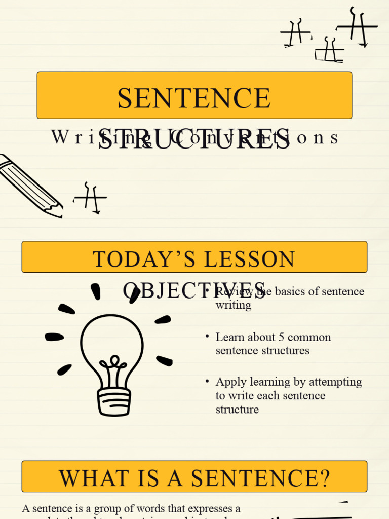 Mastering Sentence Structures for Writing | PDF | Sentence (Linguistics ...