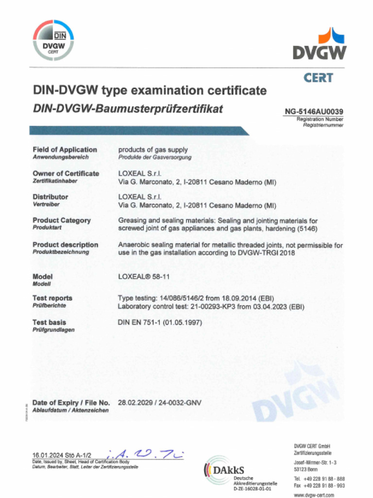 DVGW 58 11 02 29 | PDF