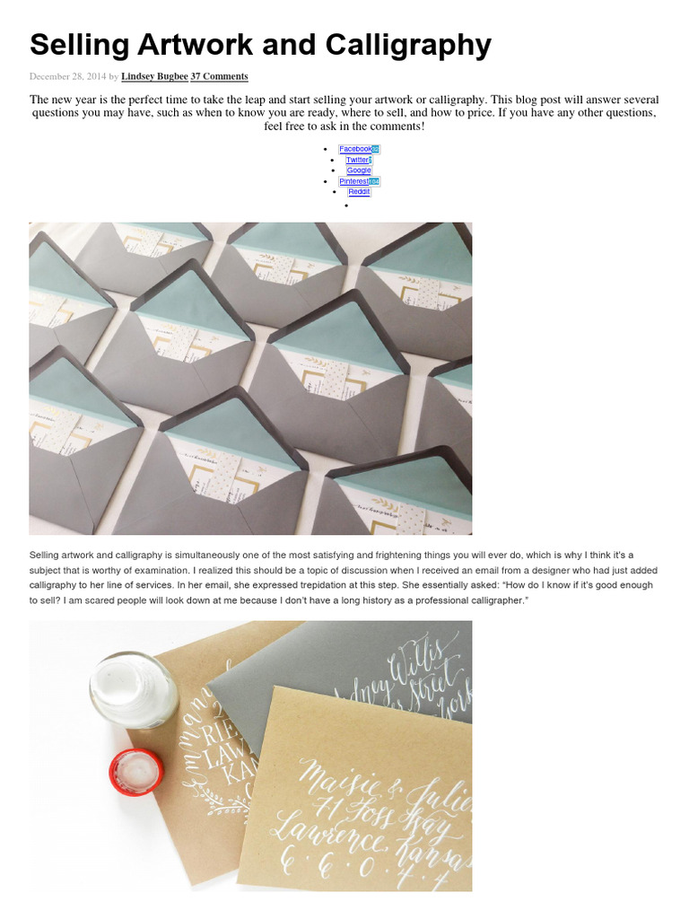 Selling Calligraphy: Tips & Pricing Guide | PDF | Adobe Photoshop | Etsy