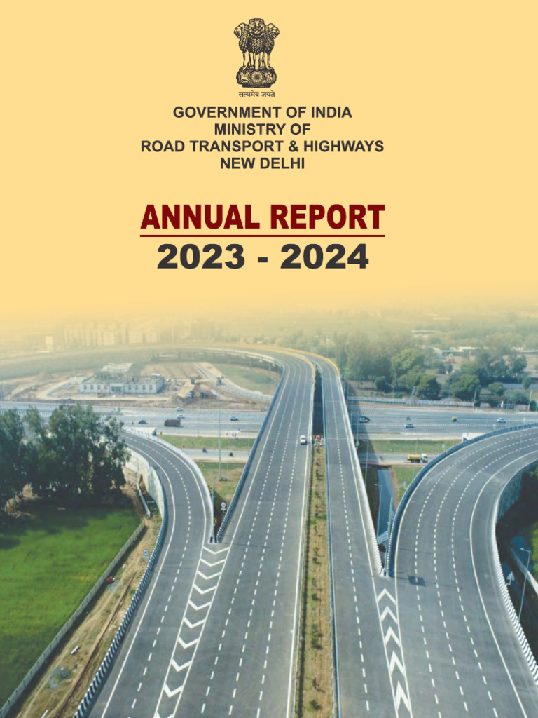 Annual Report 2023-24: Road Transport Insights | PDF | Road ...